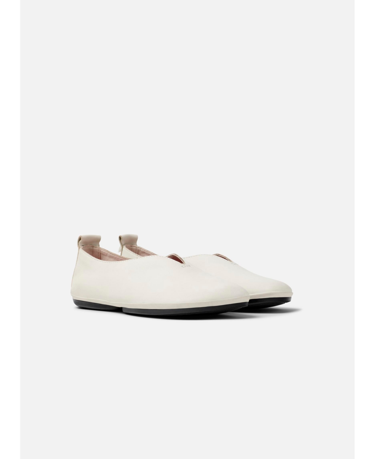 Click here for Camper Right Nina Leather Flats - Natural white prices