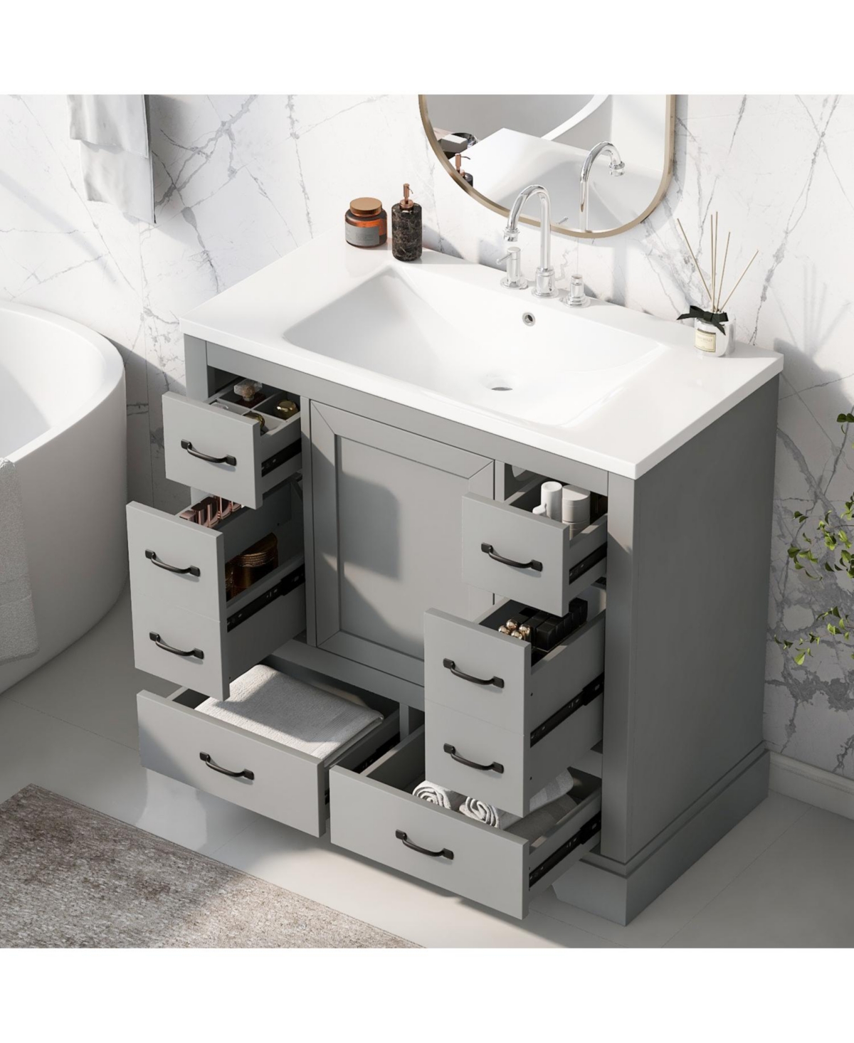 Click here for Streamdale 36" Bathroom Vanity with Sink Comb... prices