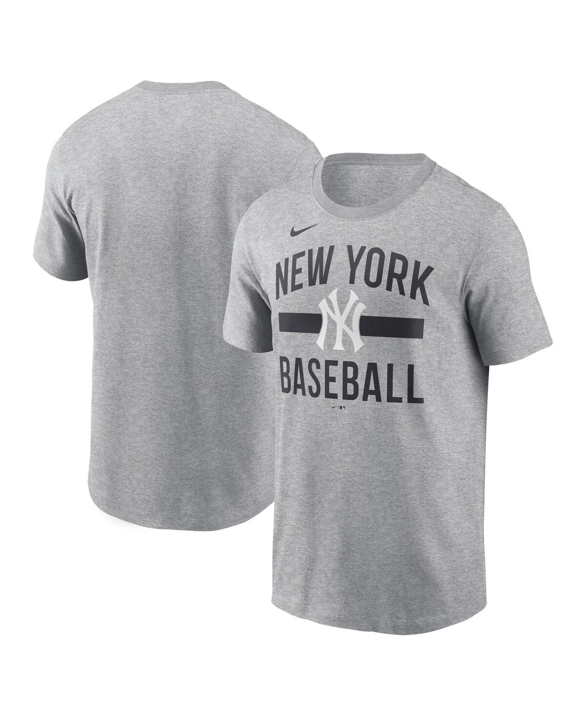 Click here for Nike Mens Heather Gray New York Yankees Arched T-S... prices