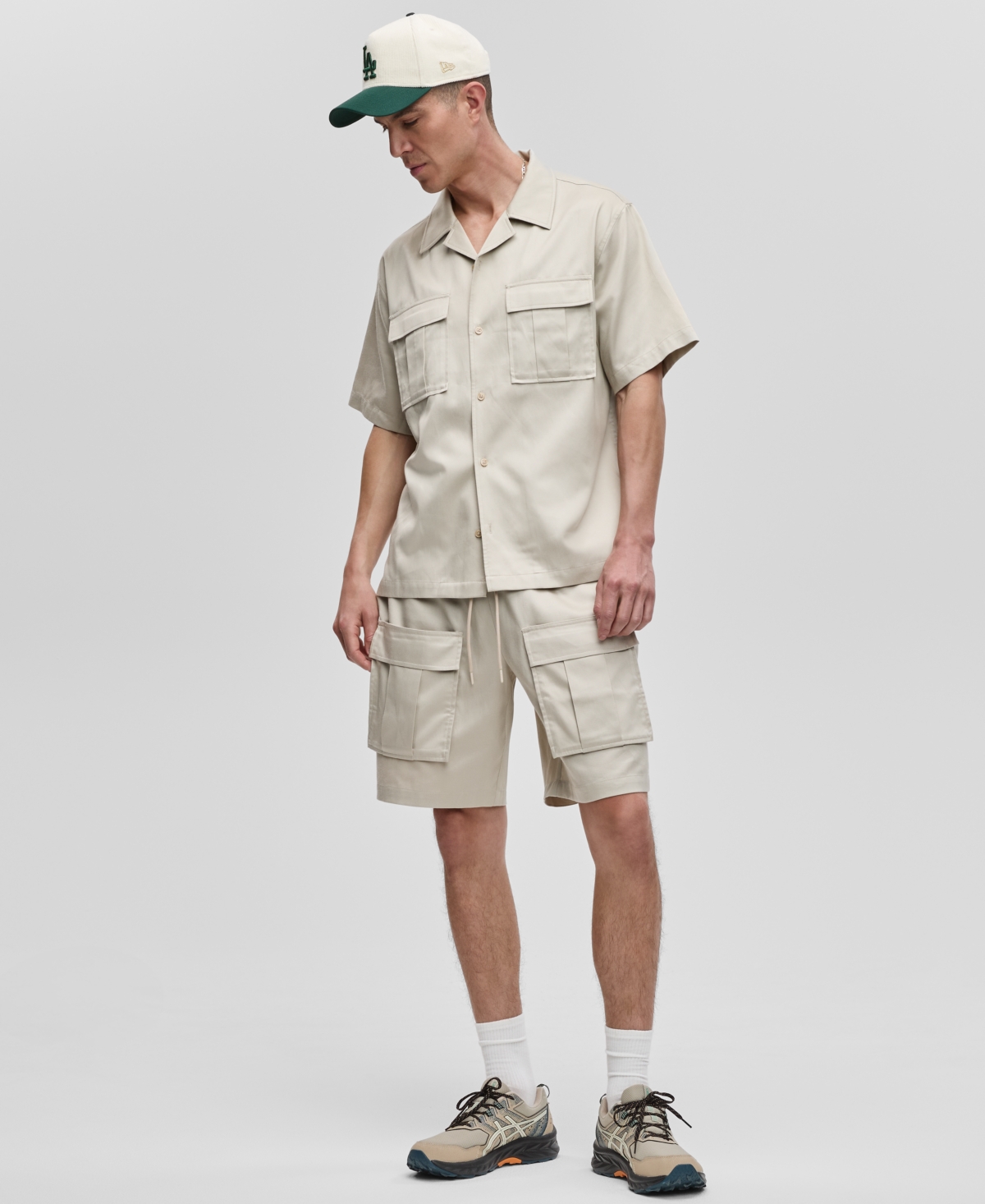 Click here for Mode of One Mens Camp Collar Twill Shirt  Exclusiv... prices