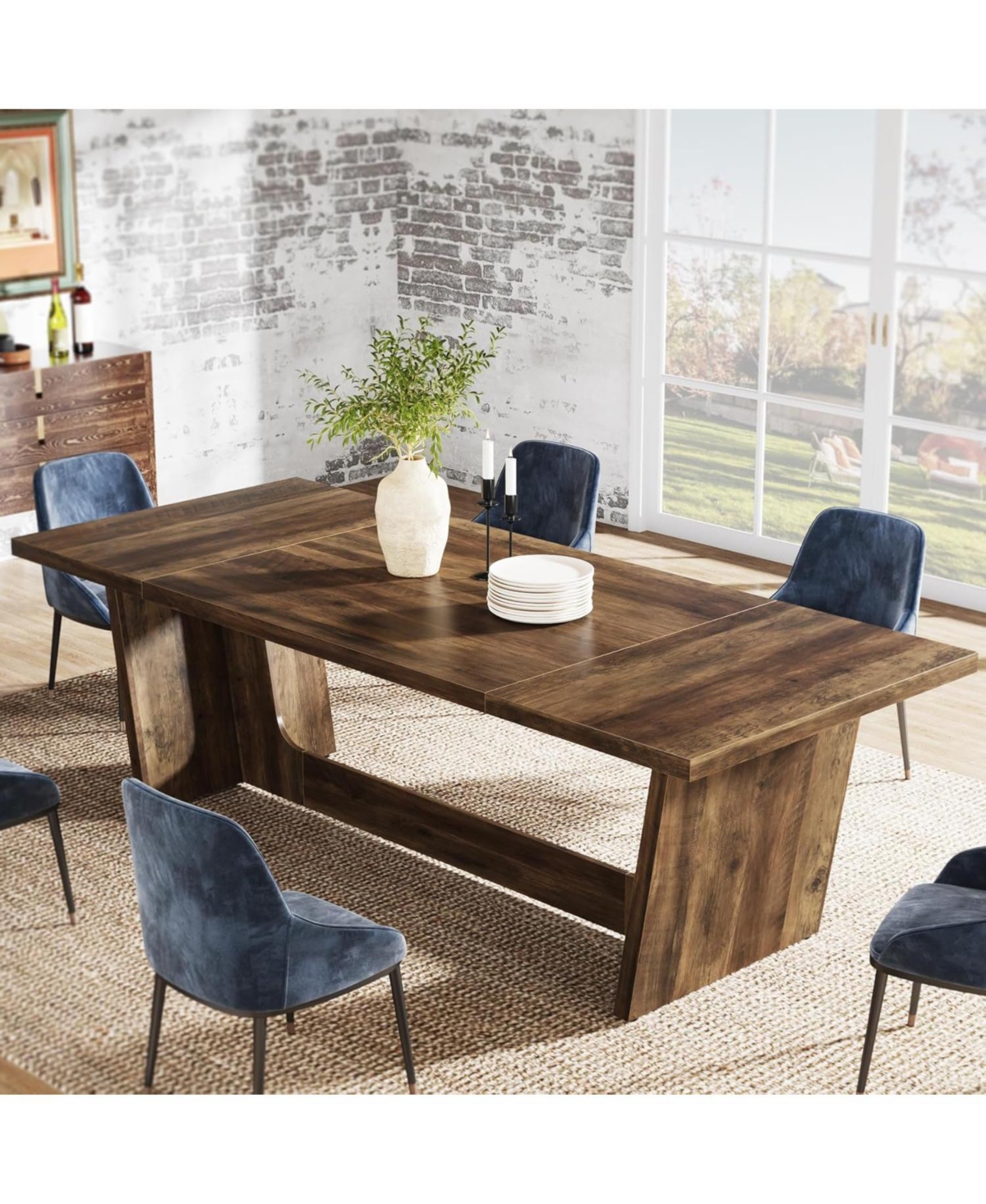 Click here for Tribesigns 70.87-Inch Dining Room Table for 6-8 Pe... prices