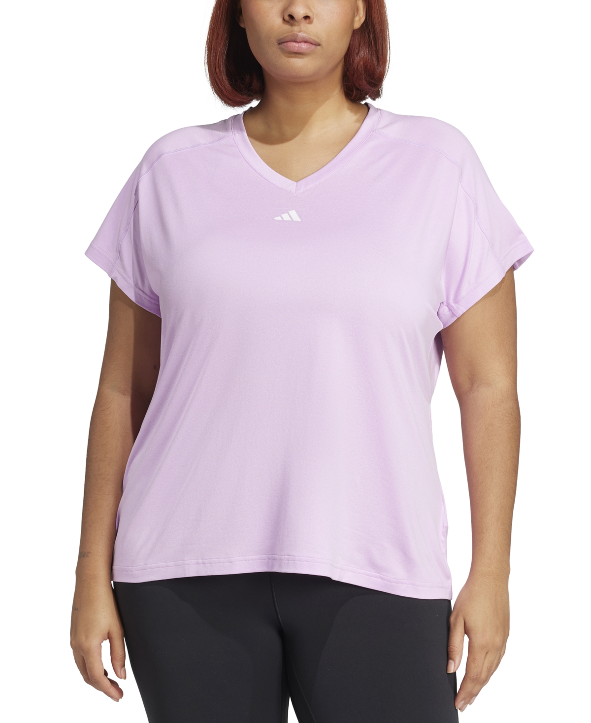 Click here for adidas Plus Size Train Essentials V-Neck Short-Sle... prices