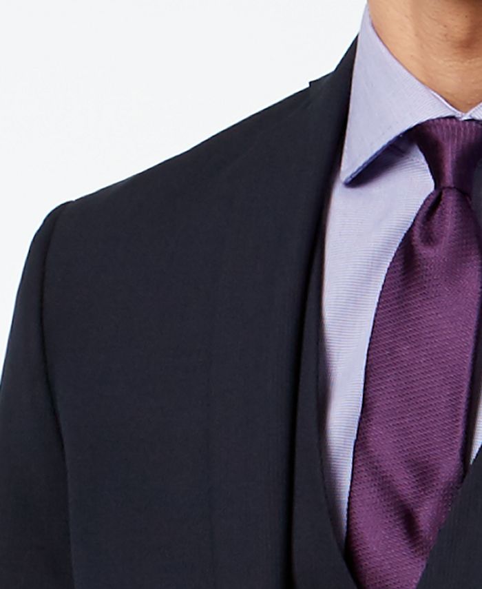 Bar III Navy Solid Extra Slim-Fit Jacket - Macy's