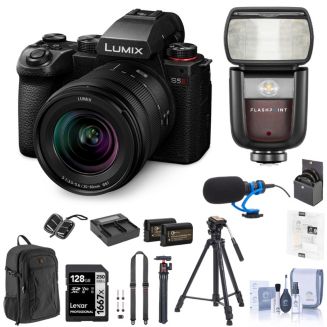 Panasonic LUMIX S5II Mirrorless Camera with LUMIX S 20-60mm f/3.5-5.6 Lens Bundle with ...