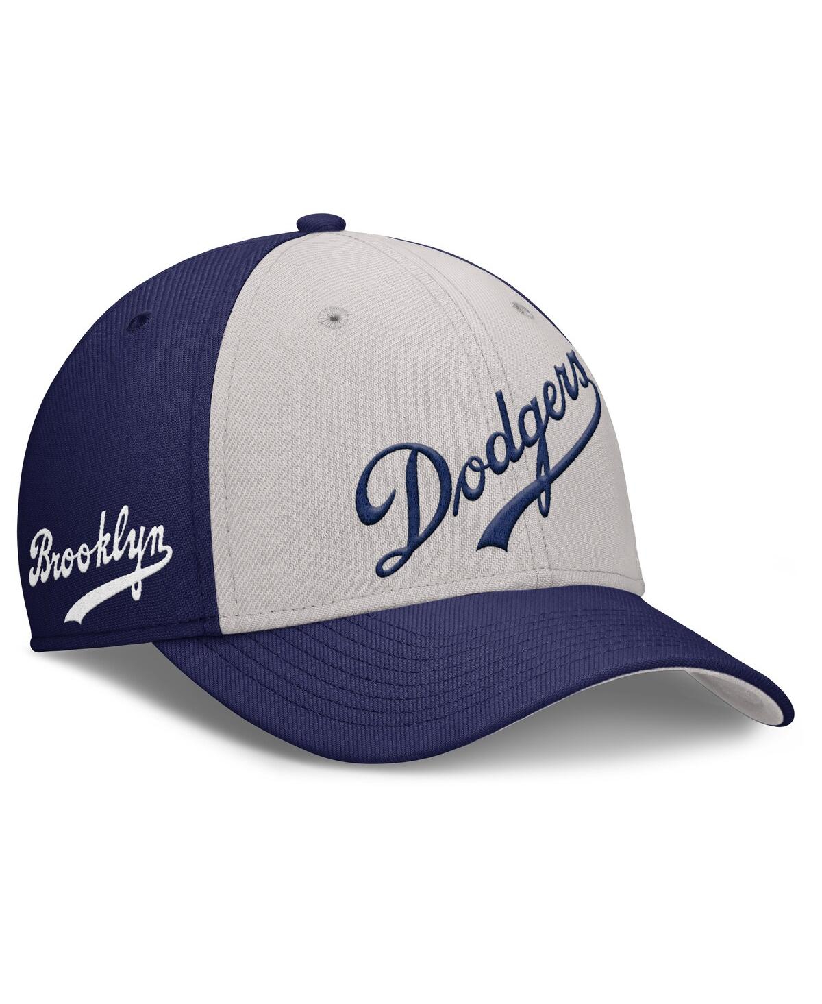 Click here for Nike Mens Navy/Gray Brooklyn Dodgers Rise Swoosh P... prices