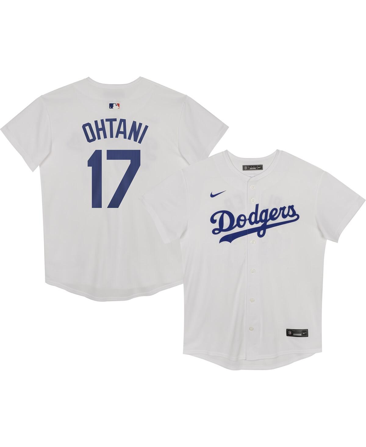 Click here for Nike Preschool Shohei Ohtani White Los Angeles Dod... prices