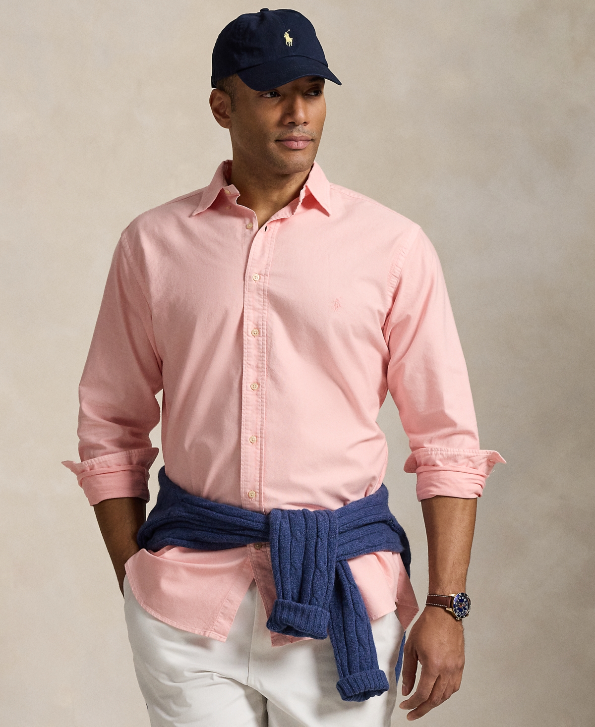 Click here for Polo Ralph Lauren Mens Big & Tall Mineral-Dyed Oxf... prices