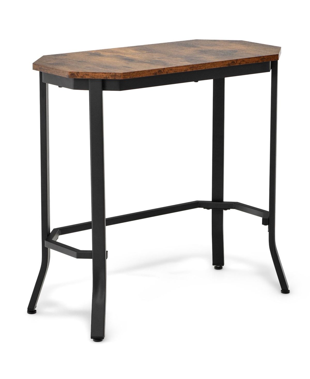 Click here for Narrow End Table with Wood Grain and Stable Steel... prices
