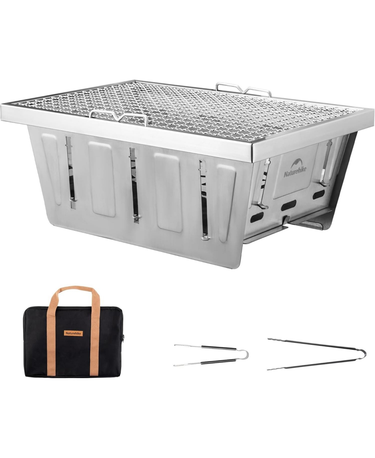 Naturehike Camping Charcoal Grill for Igt Table, Folding Barbecue Grill ...