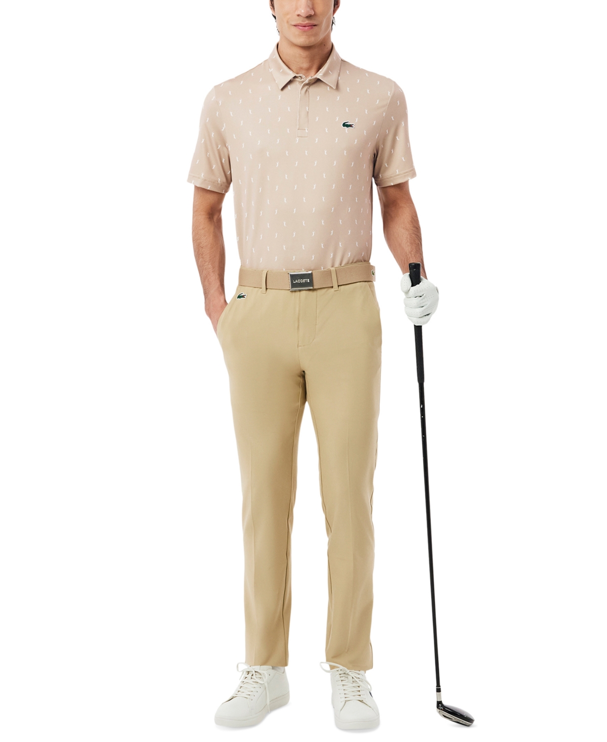 Lacoste Men's Regular-fit Golf Performance Polo In 7pt - Viennese,flour ...