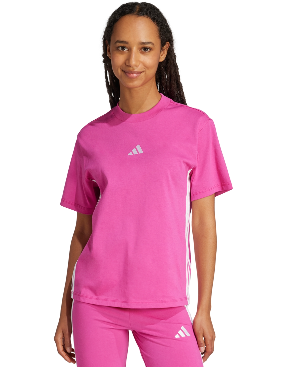 Click here for adidas Womens Cotton Essentials 3-Stripe T-Shirt -... prices