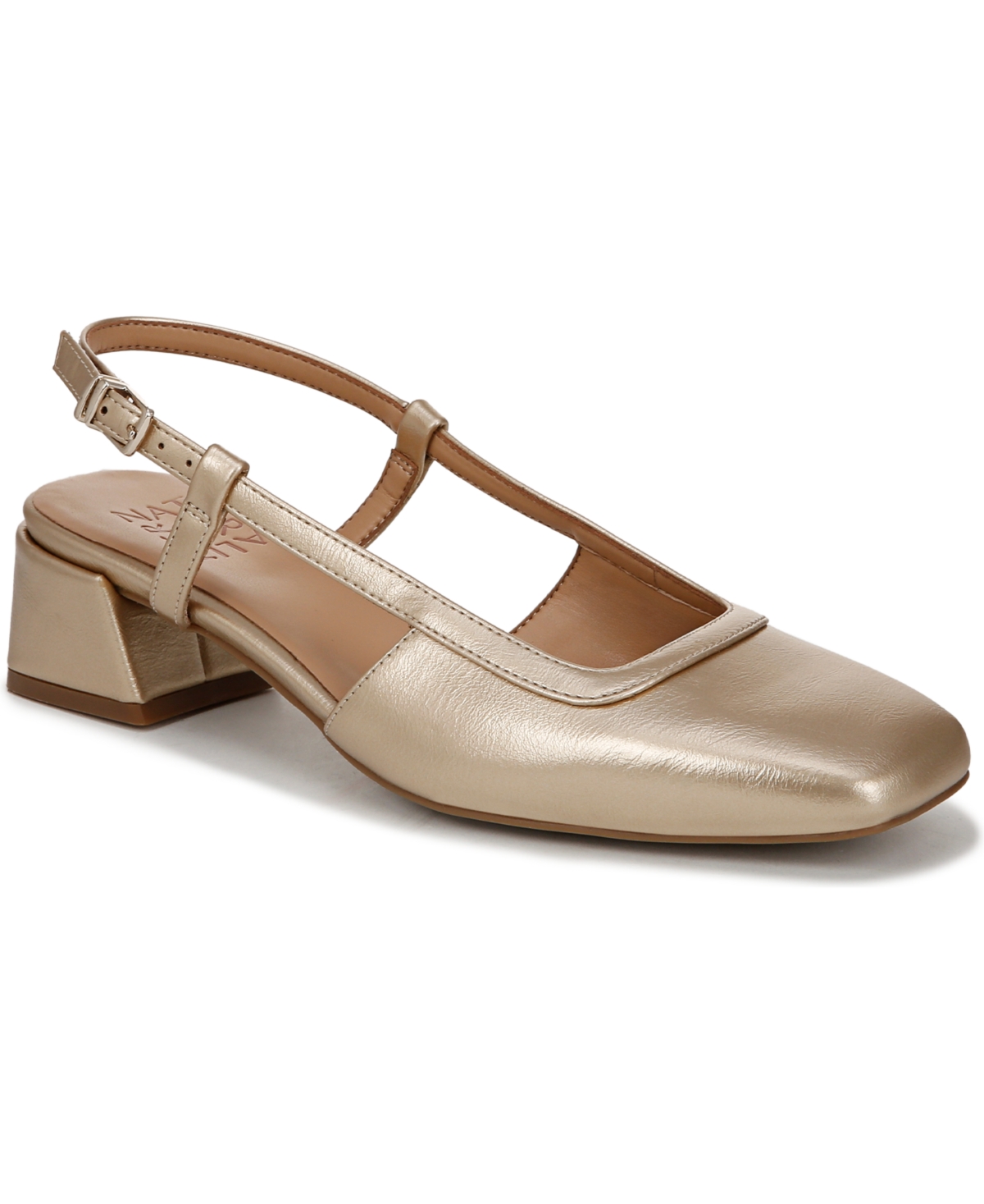 Click here for Naturalizer Womens Harper Block Heel Square Toe Sl... prices