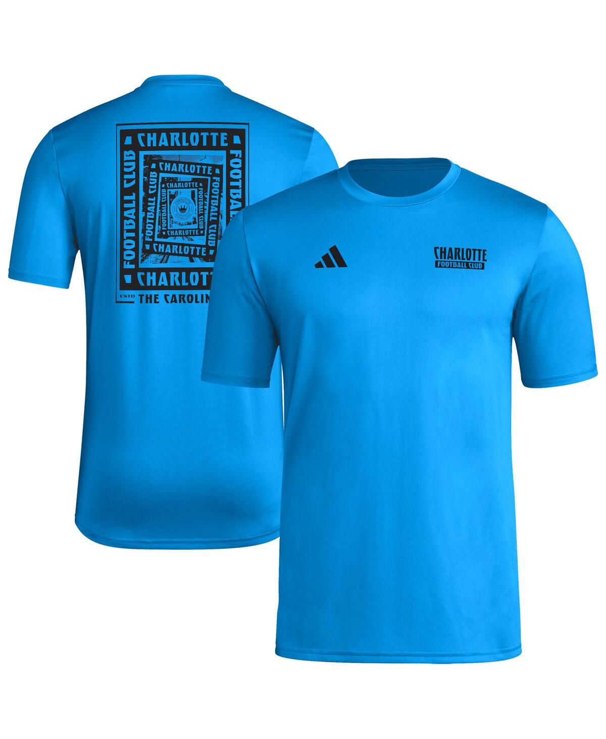Click here for Adidas Mens Blue Charlotte Fc Local Wrap T-Shirt -... prices