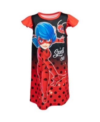 Miraculous Girls Ladybug Nightgown Pajamas - Macy's