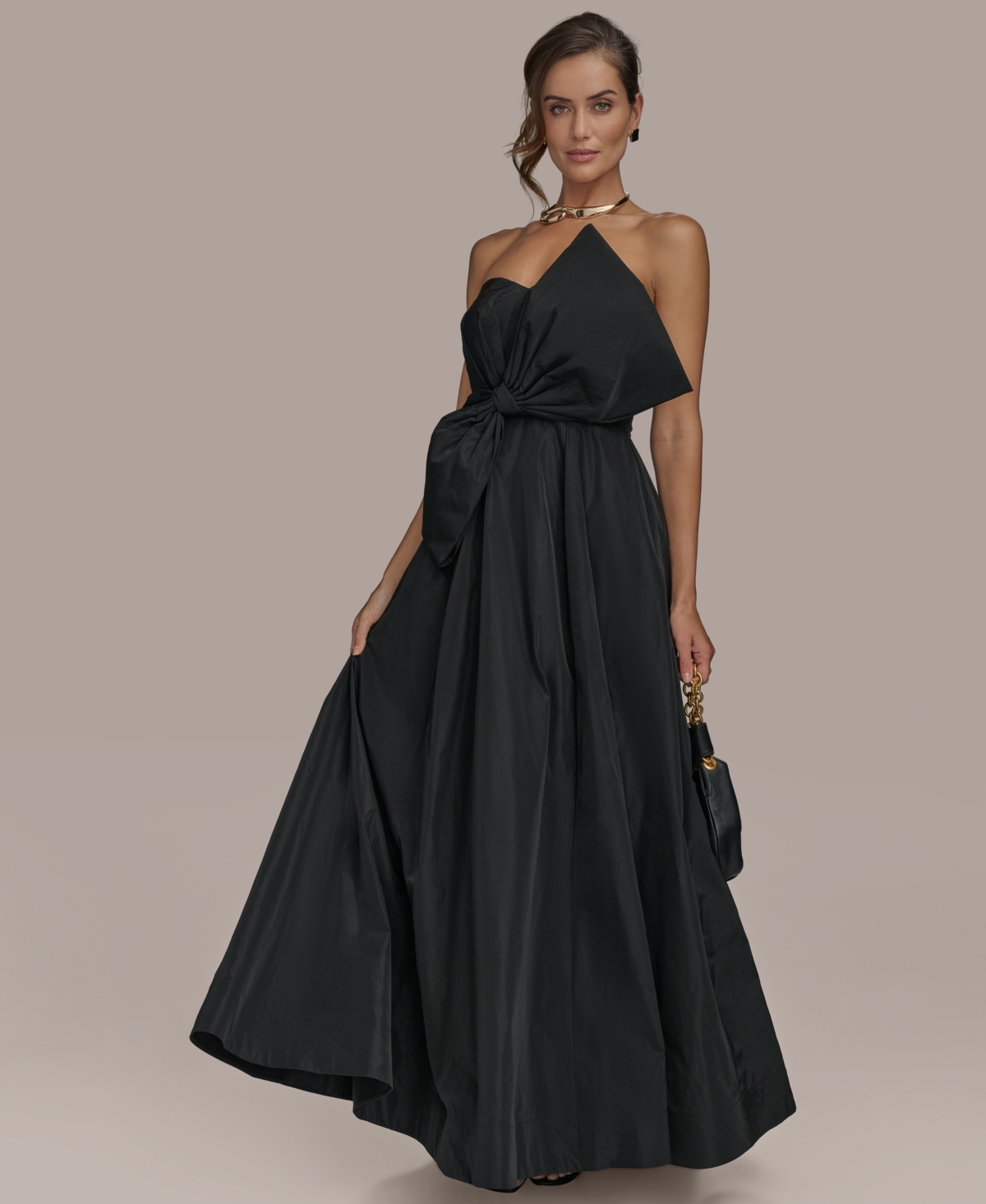 Click here for Donna Karan New York Womens Strapless Bow-Trim Gow... prices