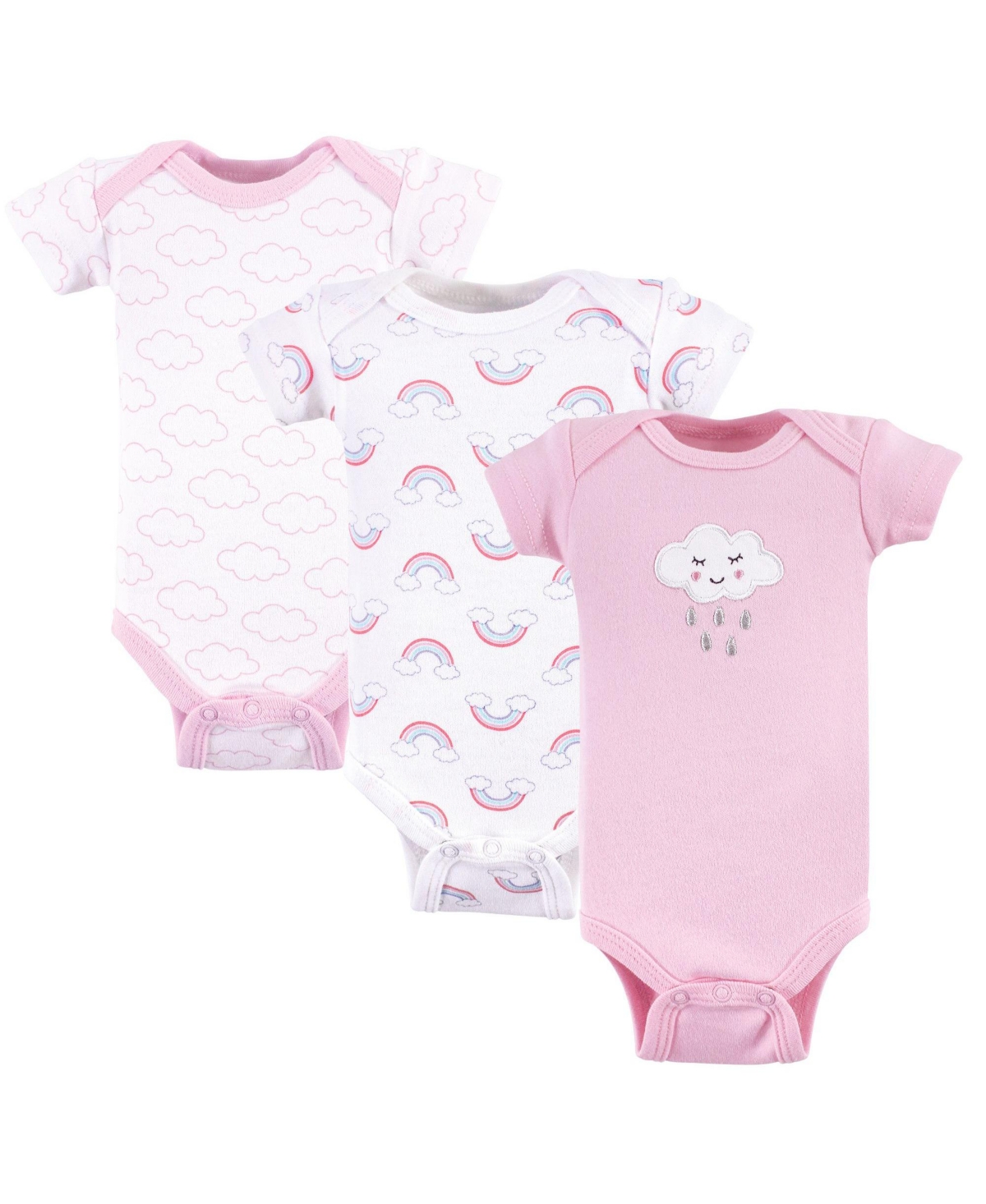 Luvable Friends Baby Girls Cotton Preemie Bodysuits - Girl cloud