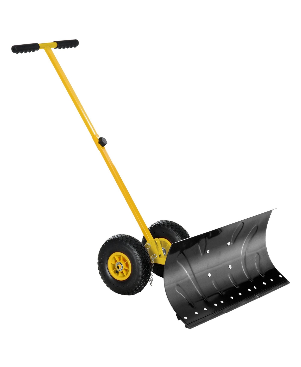 Click here for Outsunny Snow Shovel with Wheels  Snow Pusher  Cus... prices