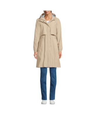 Lands' End Women's Squall Packable Long Raincoat - Macy's