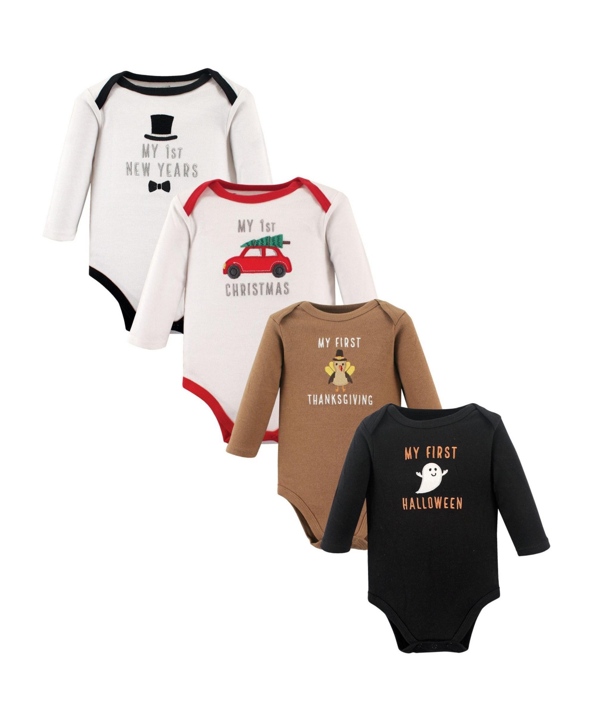 Click here for Hudson Baby Infant Boy Cotton Long-Sleeve Bodysuit... prices