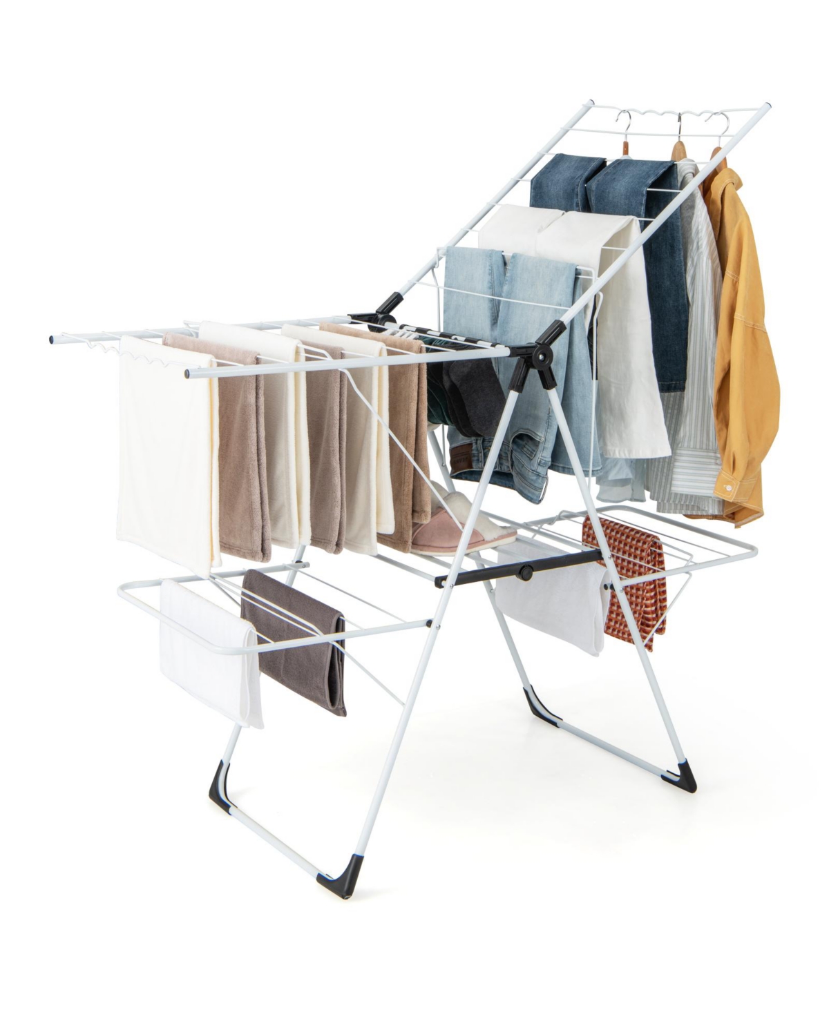 Click here for 2-level Laundry Drying Rack with Height Adjustable... prices