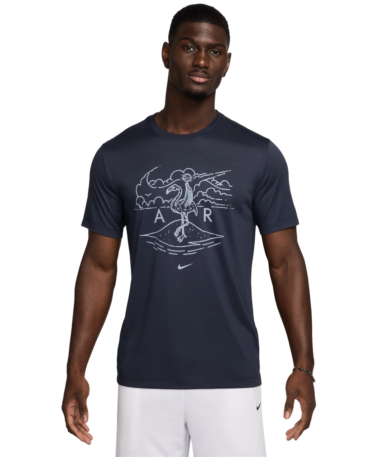 Click here for Nike Mens Dri-fit Flamingo Logo Basketball T-Shirt... prices
