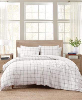 Click here for Tommy Hilfiger Modern Windowpane Faux Linen Comfor... prices