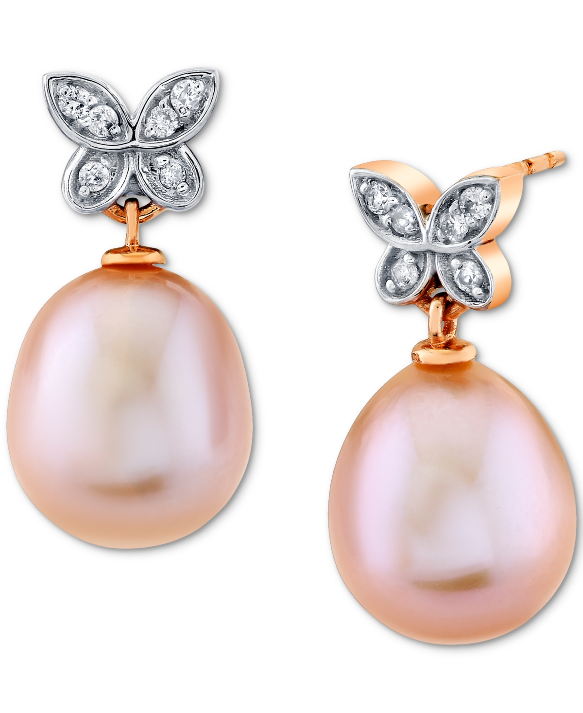 Click here for Pink Baroque Cultured Freshwater Pearl (9mm) & Dia... prices
