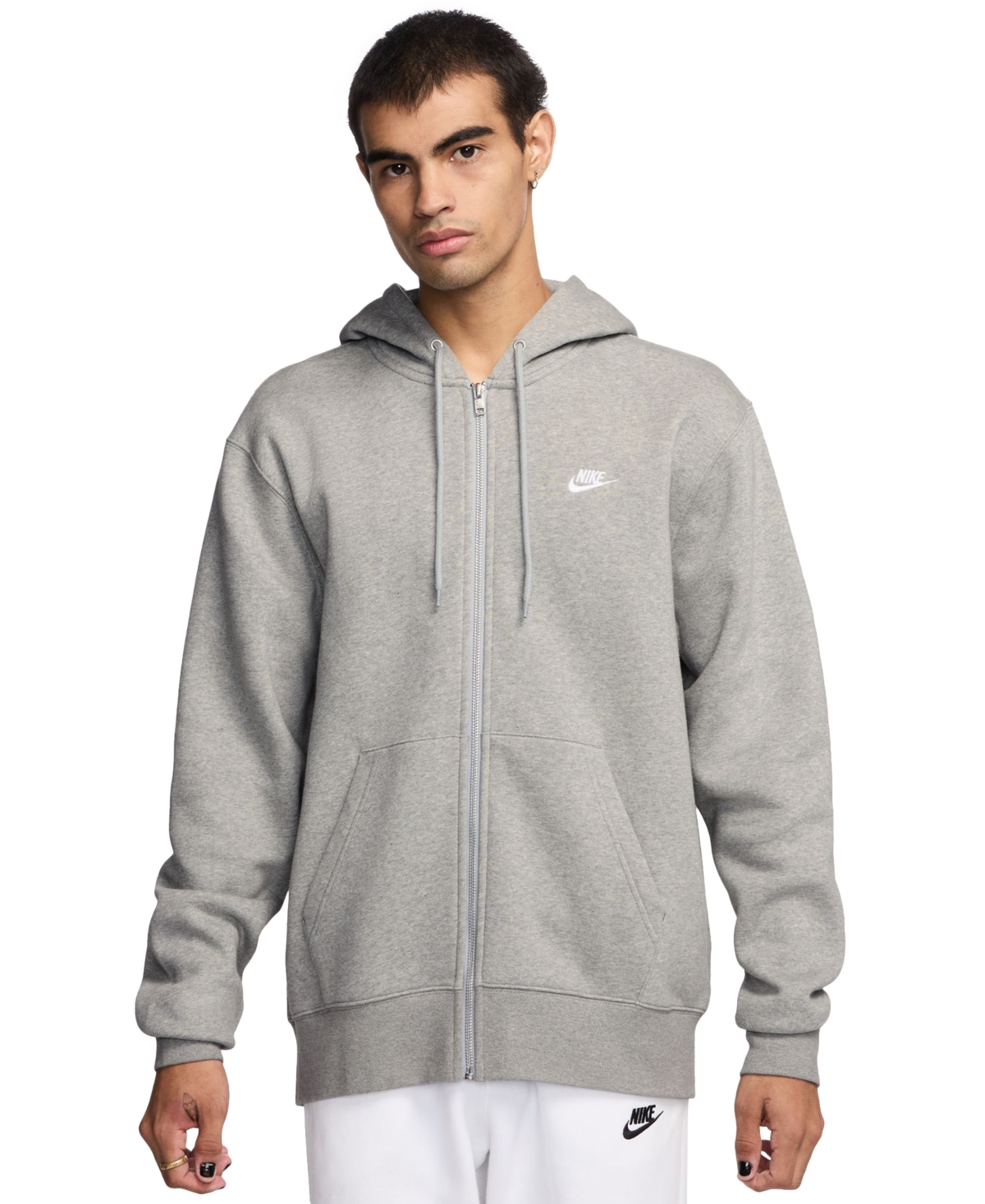 Click here for Nike Mens Full-Zip Fleece Hoodie - Dark Gray Heath... prices
