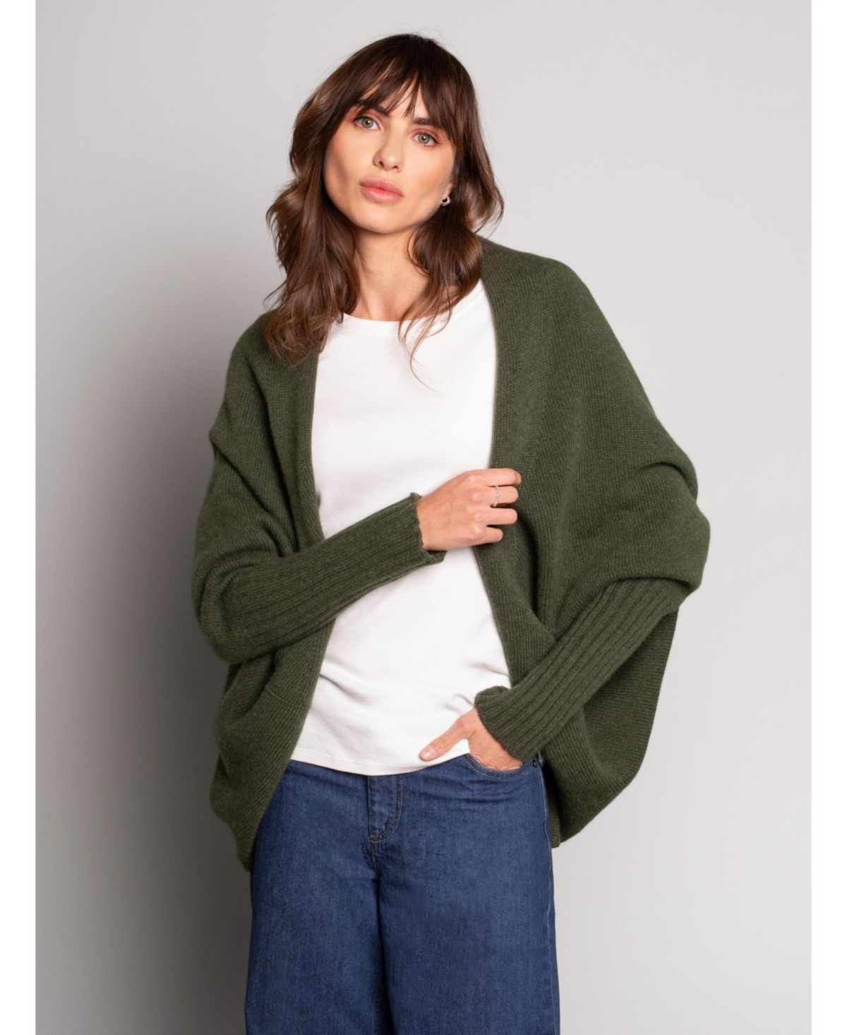 Click here for Celtic & Co. Womens Supersoft Cocoon Cardigan - Ol... prices