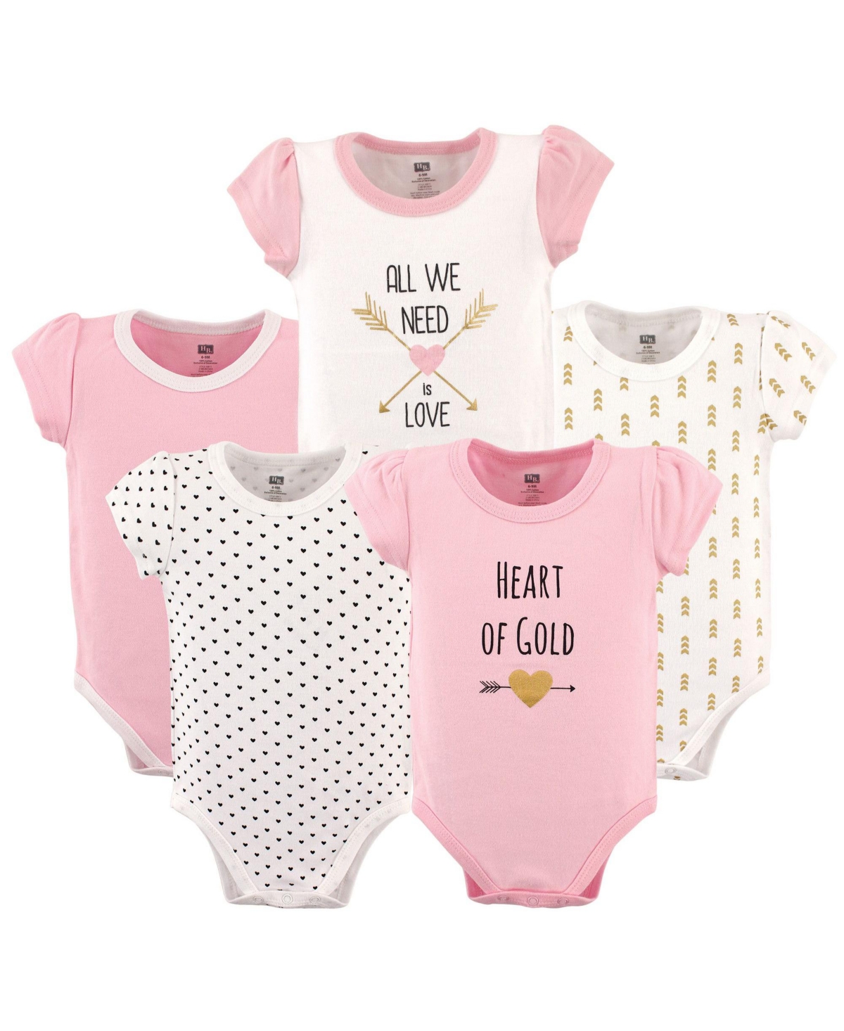 Click here for Hudson Baby Baby Girls Hudson Essential 5-Piece Co... prices