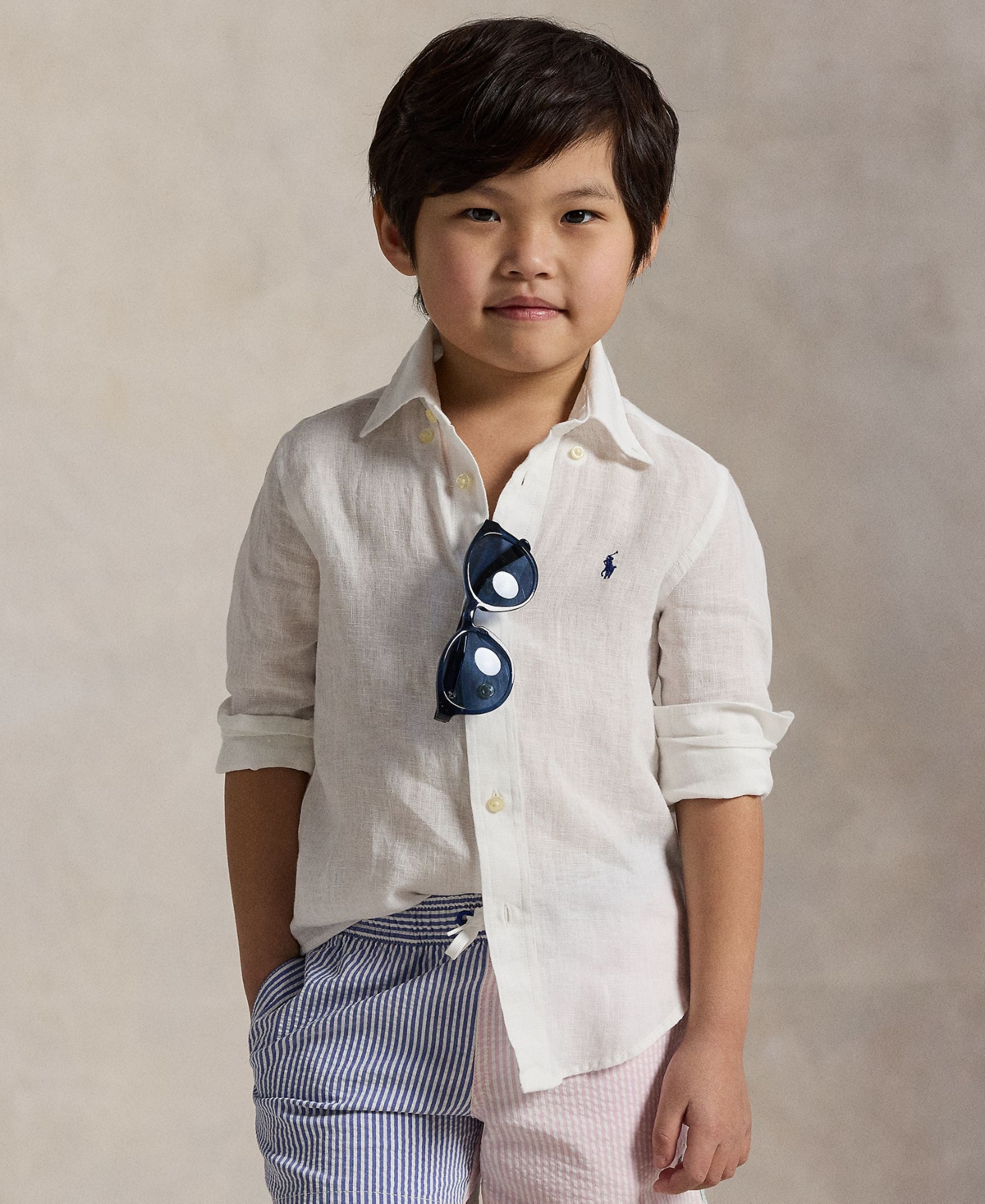 Click here for Polo Ralph Lauren Toddler and Little Boys Linen Sh... prices