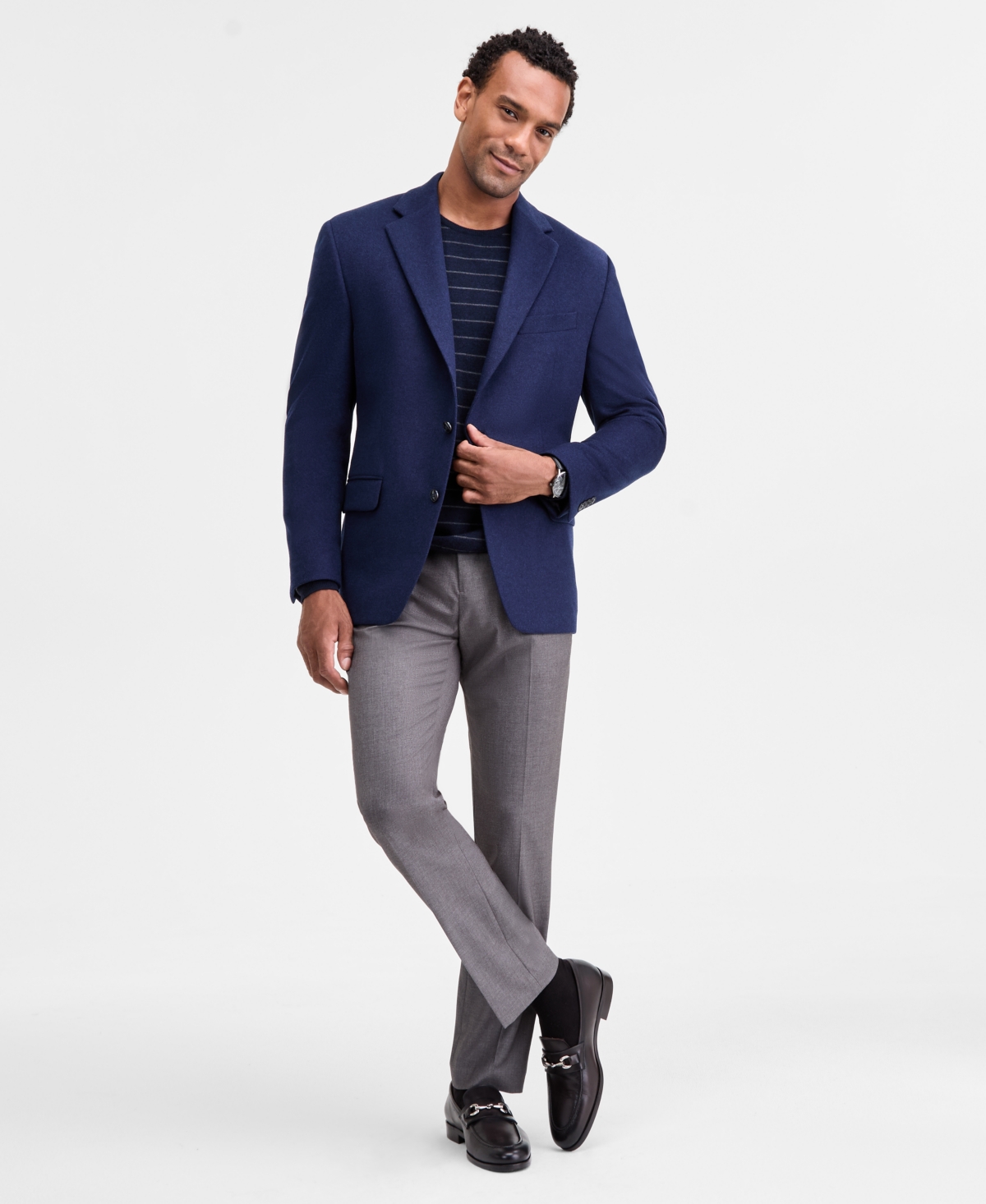 Click here for Michael Kors Mens Classic-Fit Wool Blend Luxury Sp... prices