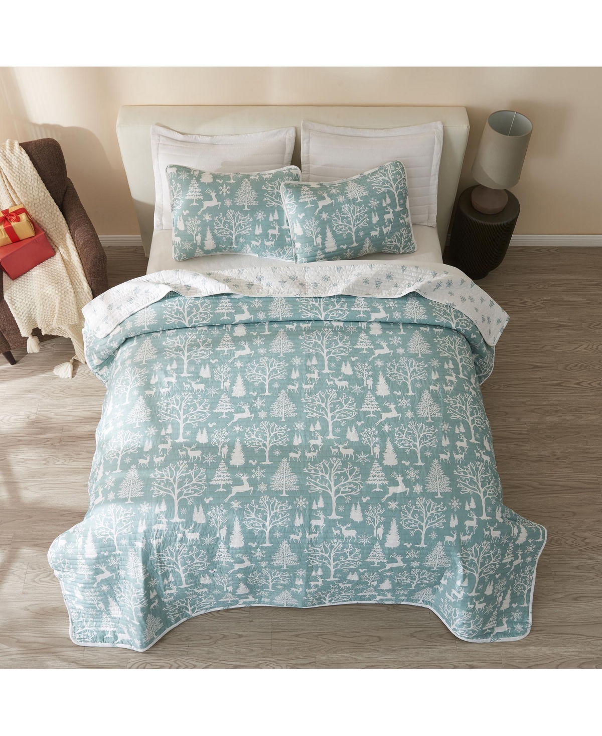 Click here for Linery & Co. Winter-Themed Microfiber Quilt Set wi... prices
