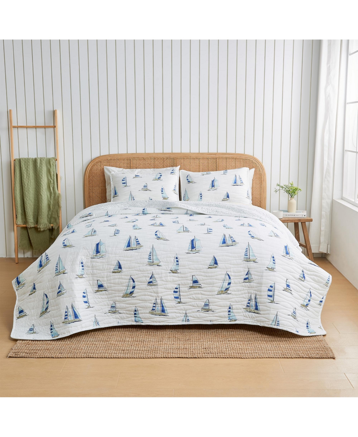Click here for Linery & Co. Nautical Printed Reversible Quilt Set... prices