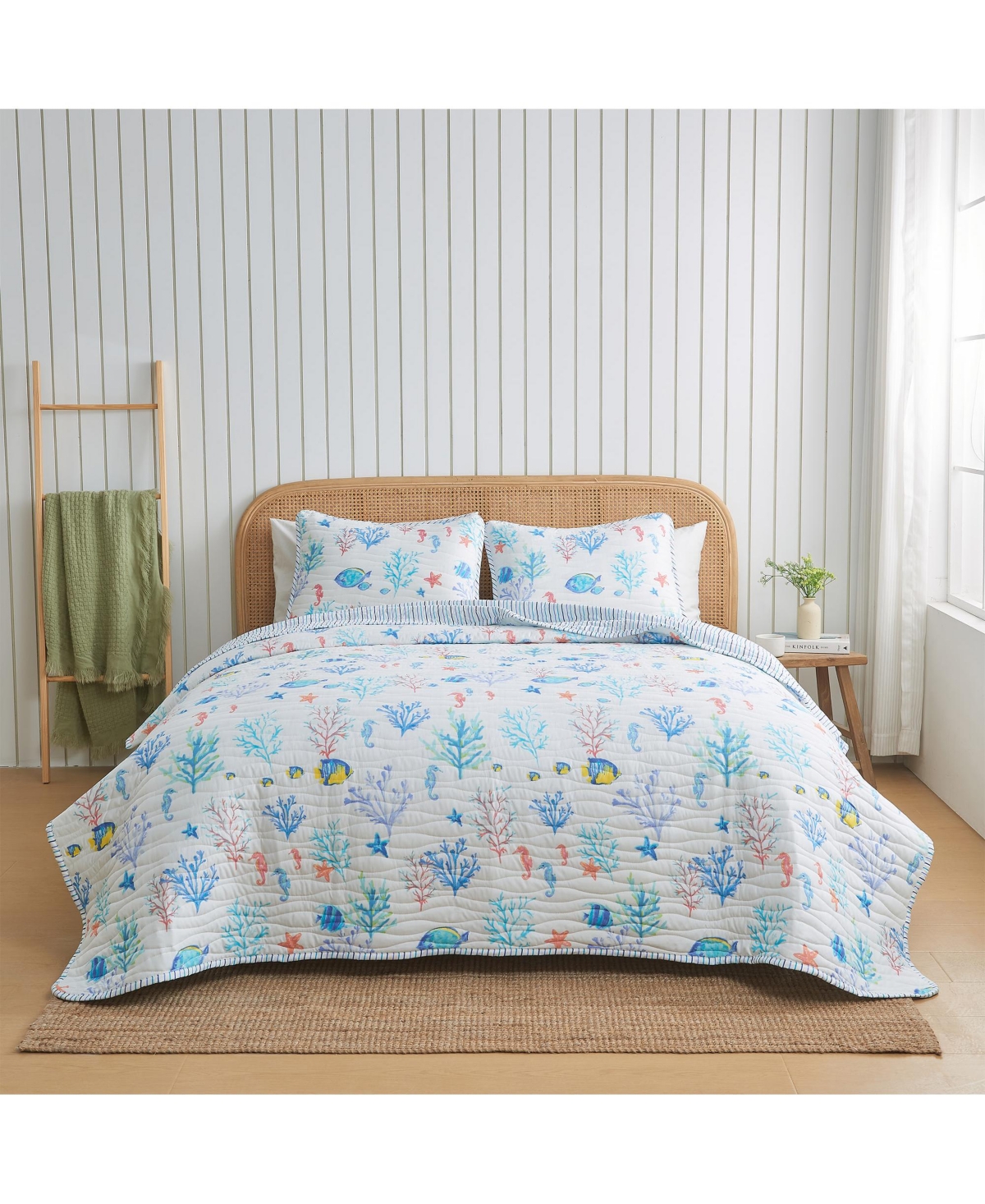 Click here for Linery & Co. Nautical Printed Reversible Quilt Set... prices