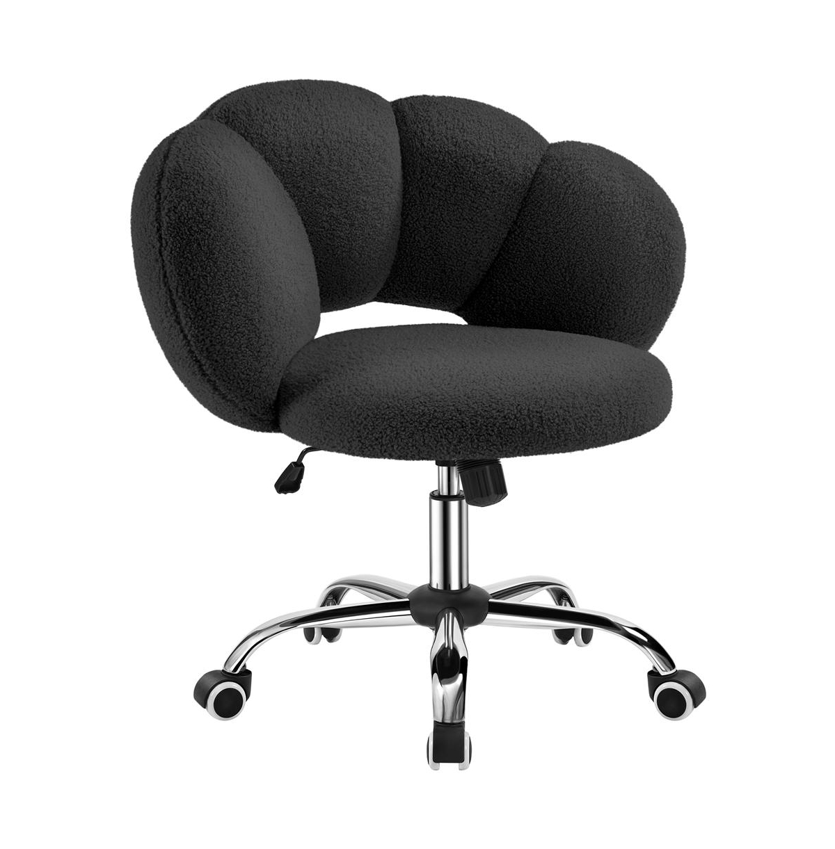 Click here for Yaheetech Boucle Upholstered Home Office Chair - B... prices