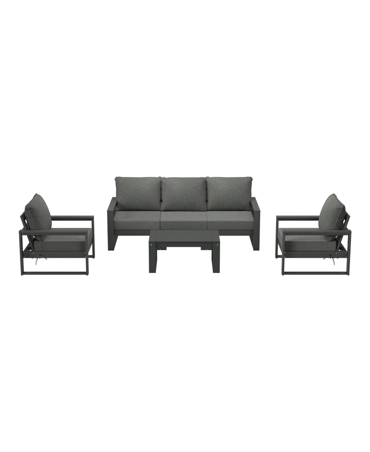 Click here for 6-Piece Modern Hdpe Outdoor Patio Furniture Sofa C... prices