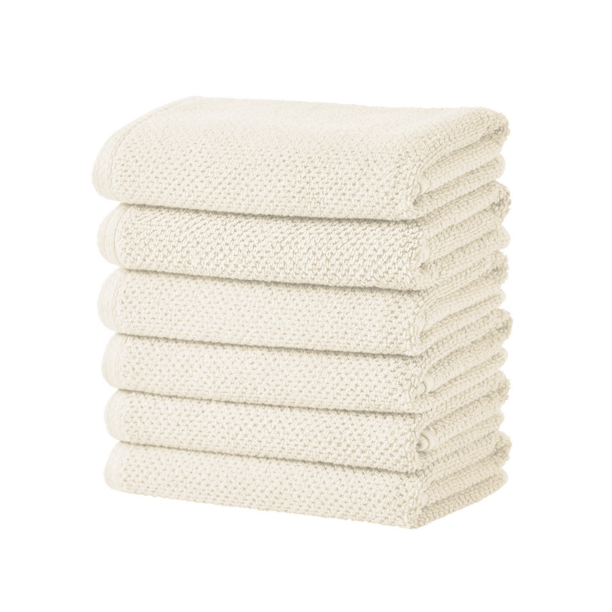Click here for Linery & Co. Cotton Textured 6-Piece Hand Towel Se... prices
