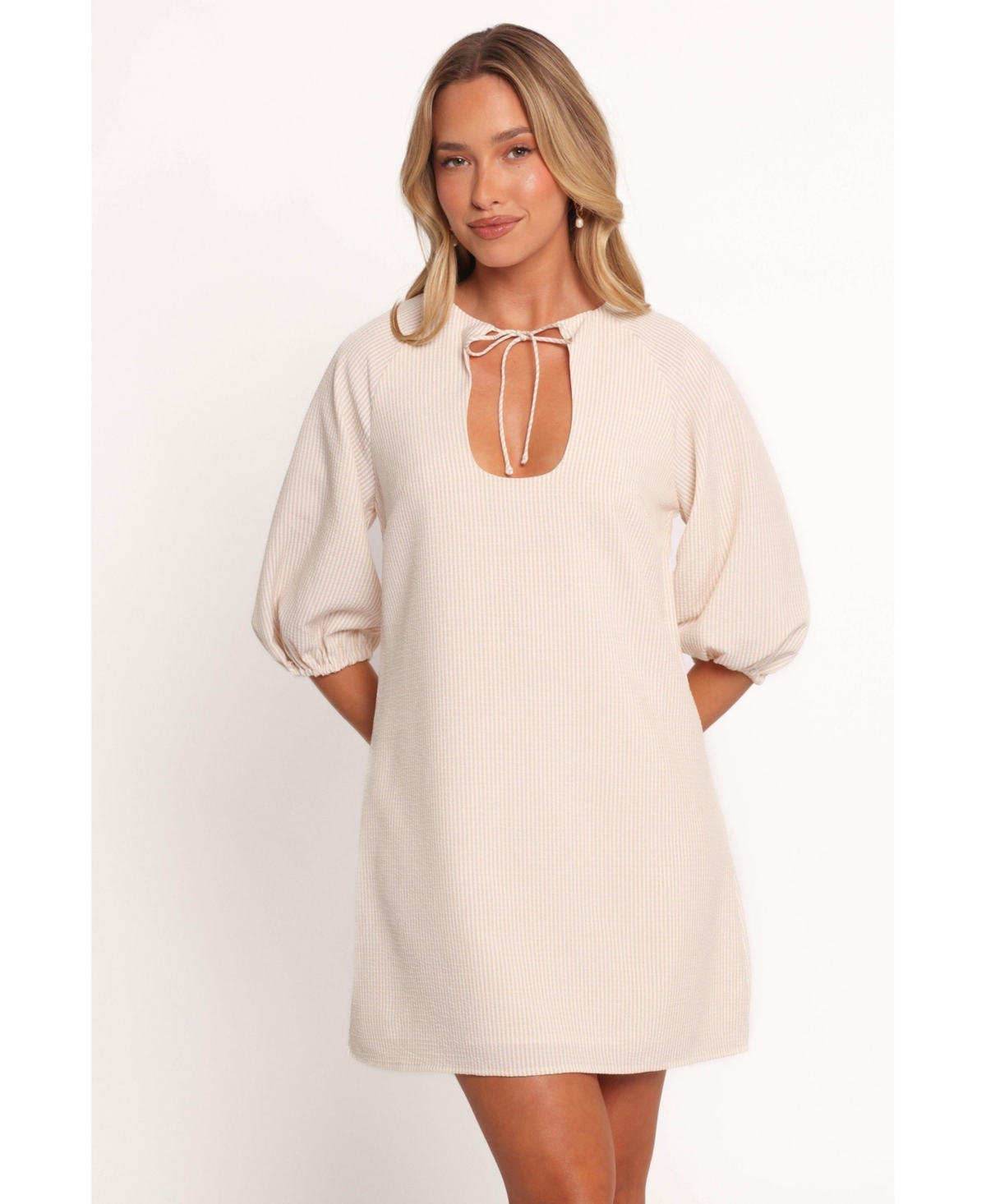 Click here for Petal and Pup Womens Sidney Mini Dress - Beige prices
