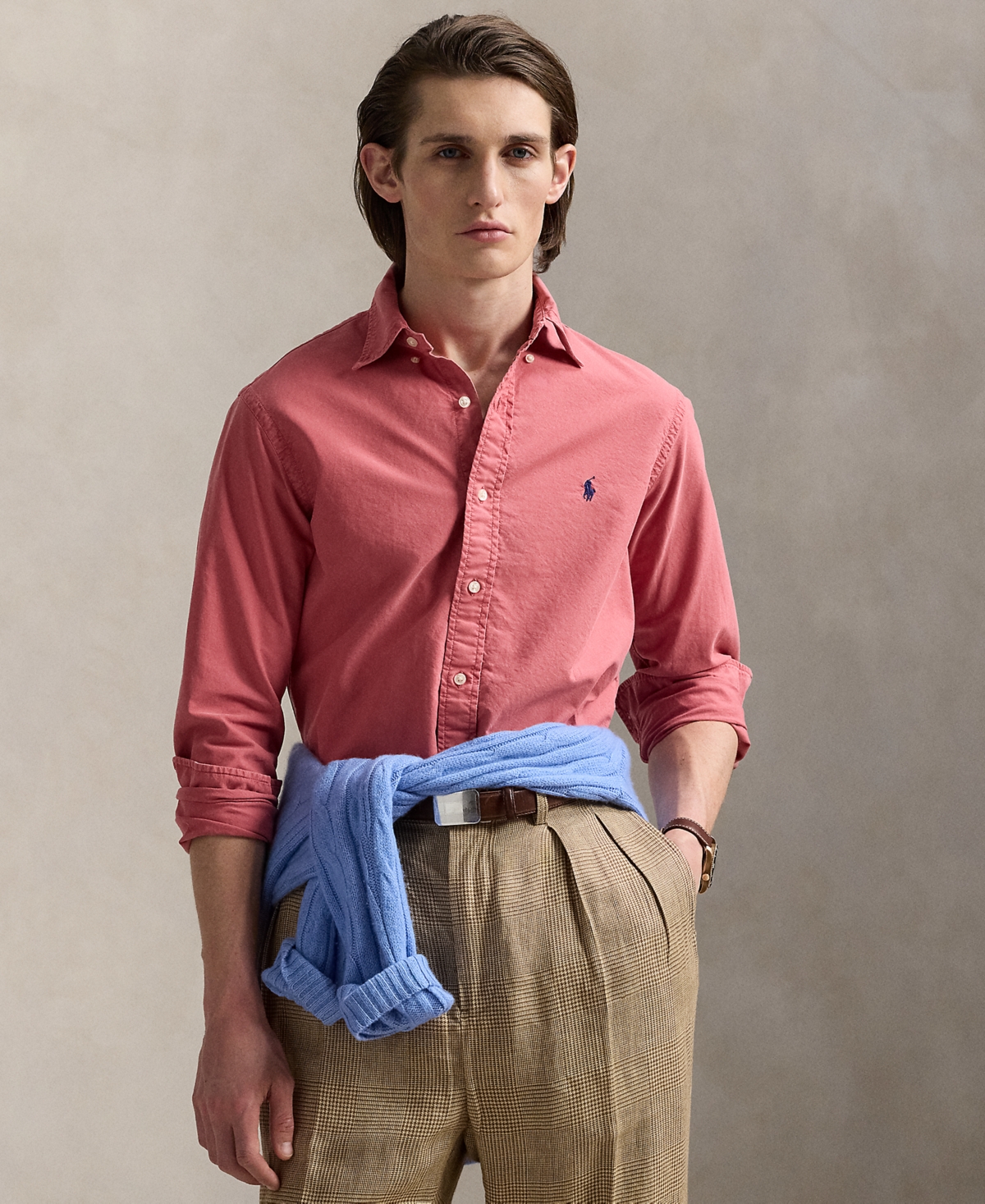 Click here for Polo Ralph Lauren Mens The Iconic Cotton Oxford Sh... prices