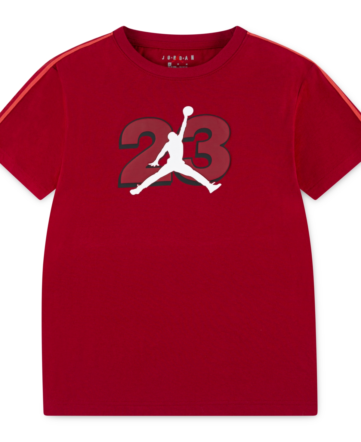 Click here for Jordan Big Boys Jumpman Tape T-Shirt - Gym Red prices