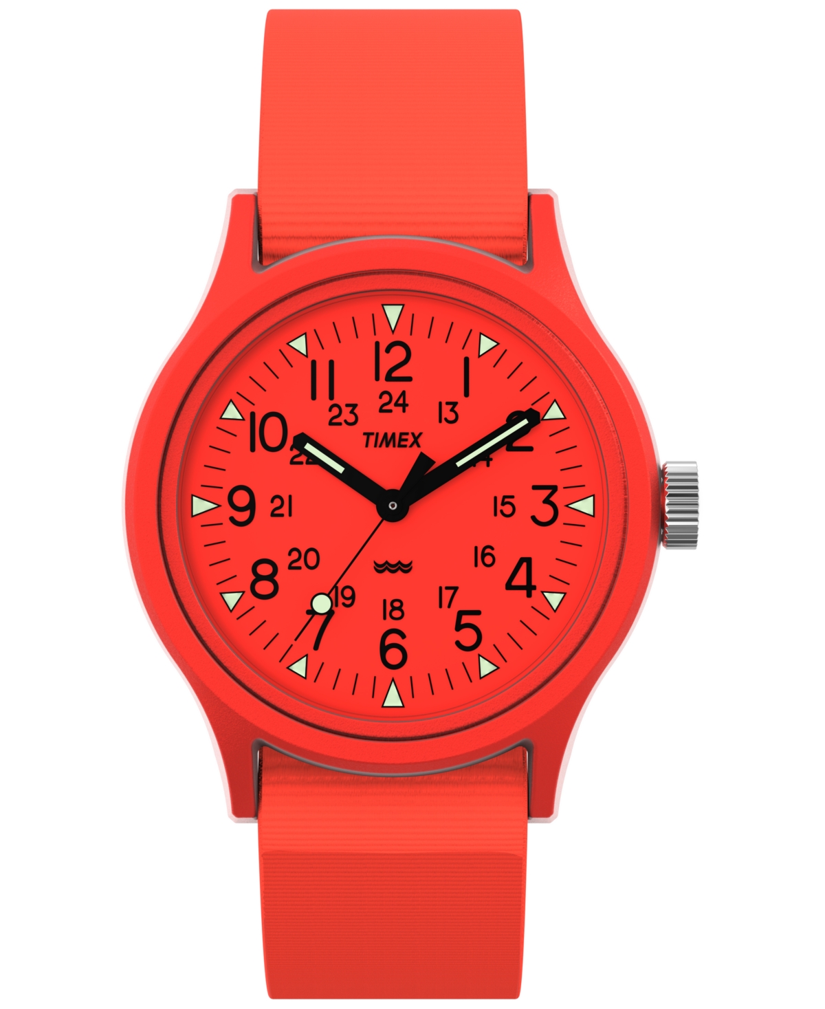 Click here for Timex Mens Quartz Analog Orange Nylon Watch  36mm... prices
