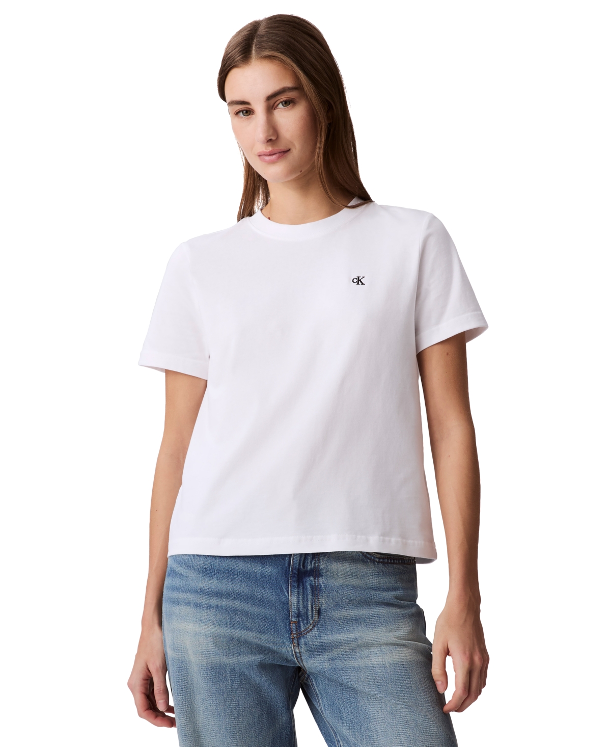 Click here for Calvin Klein Jeans Womens Archive Logo Cotton Crew... prices