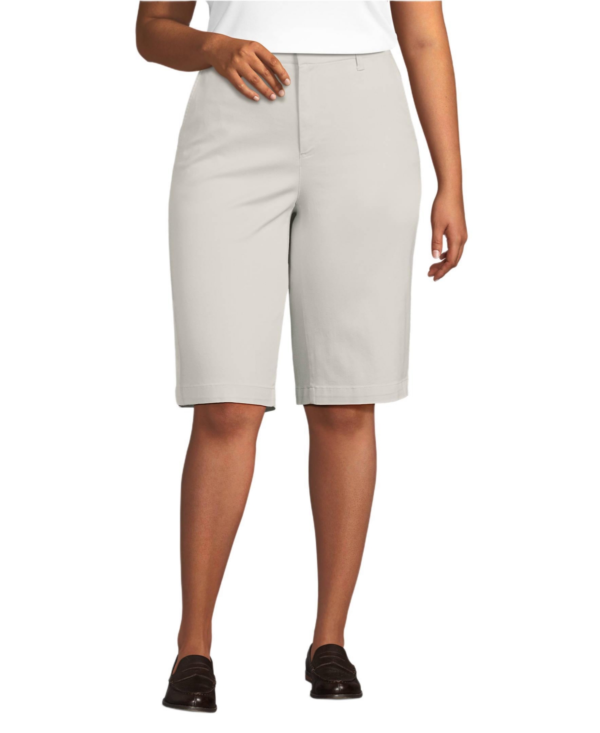 Click here for Lands End Womens Classic 12" Chino Shorts - L... prices