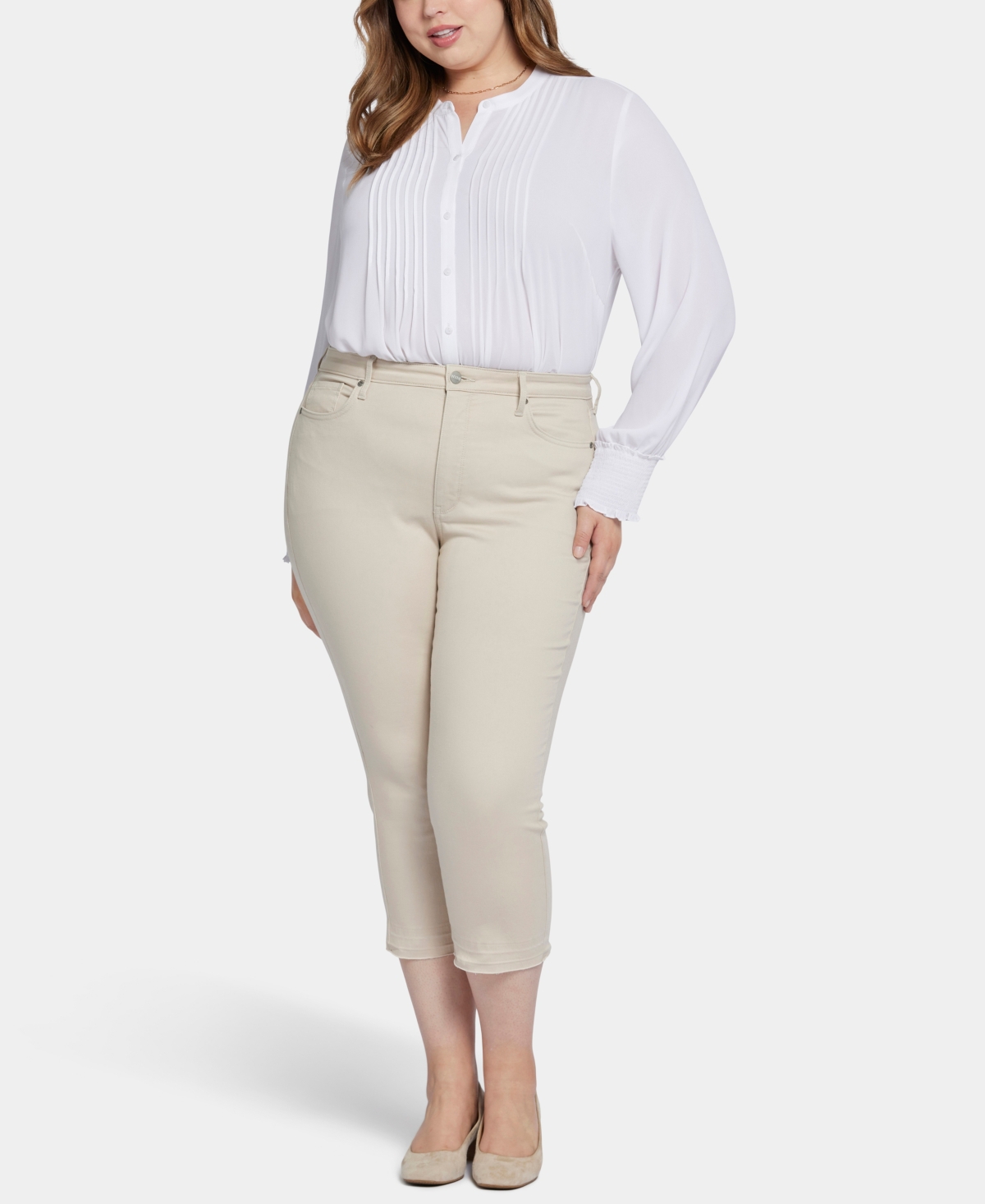 Click here for Nydj Plus Size Chloe Capri Jeans - Feather prices