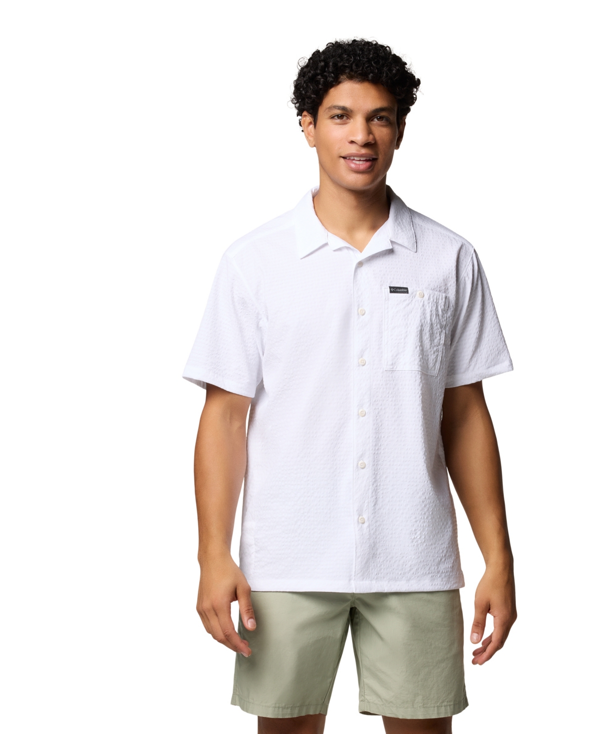 Click here for Columbia Mens Utilizer Ss Camp Shirt - White prices
