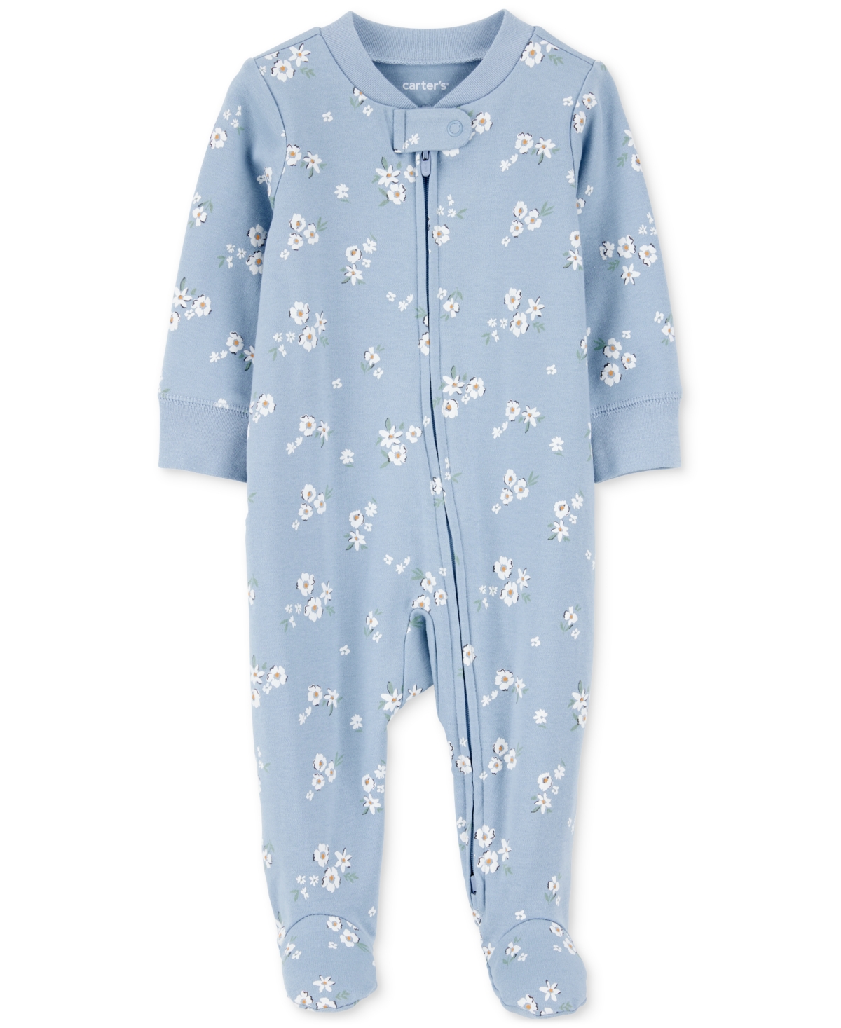 Click here for Carters Baby Girls Floral 2-Way-Zip Cotton Sleep &... prices