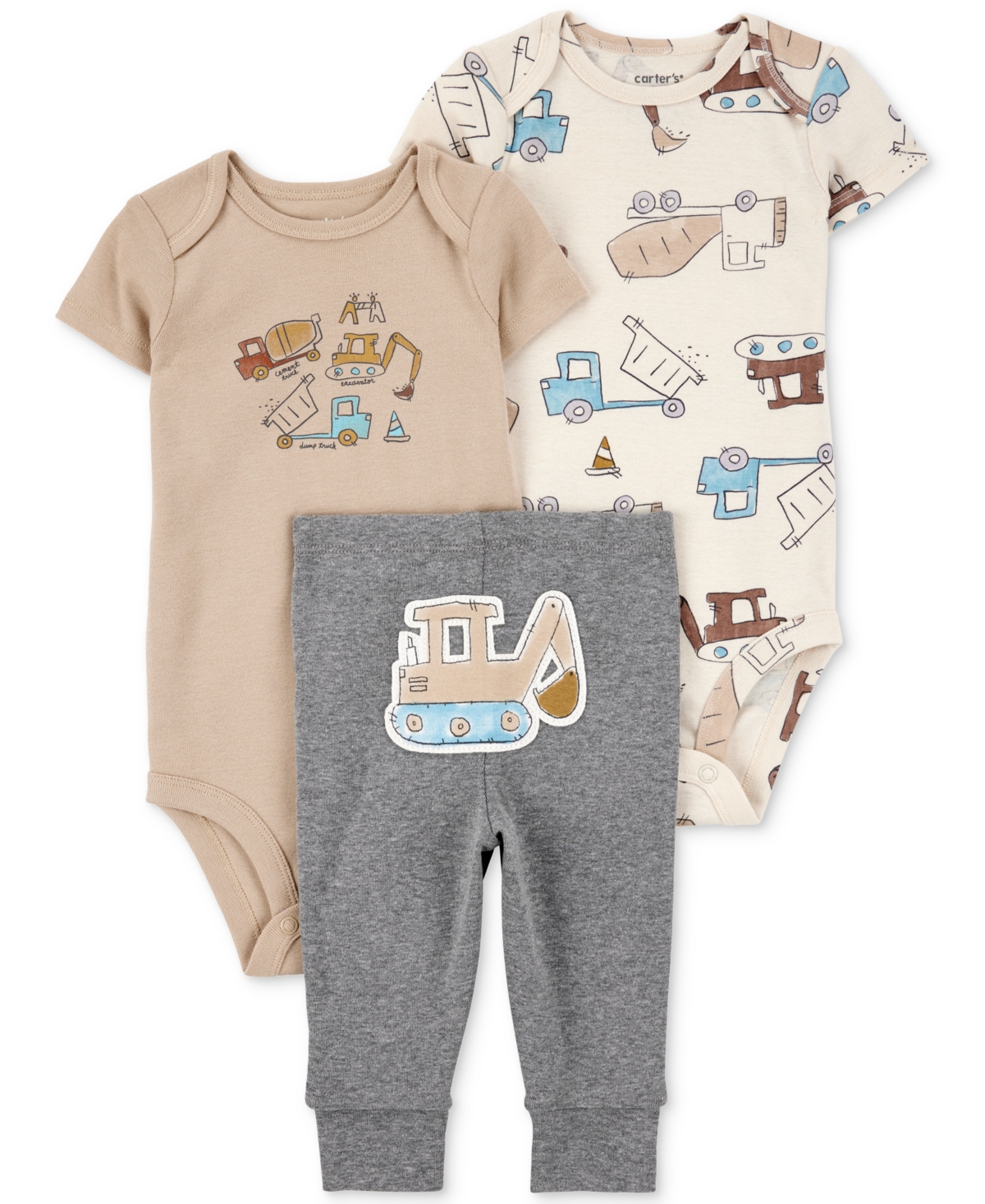 Baby Boy (NB-24M) Carters(R) 3pc. Construction Character Set