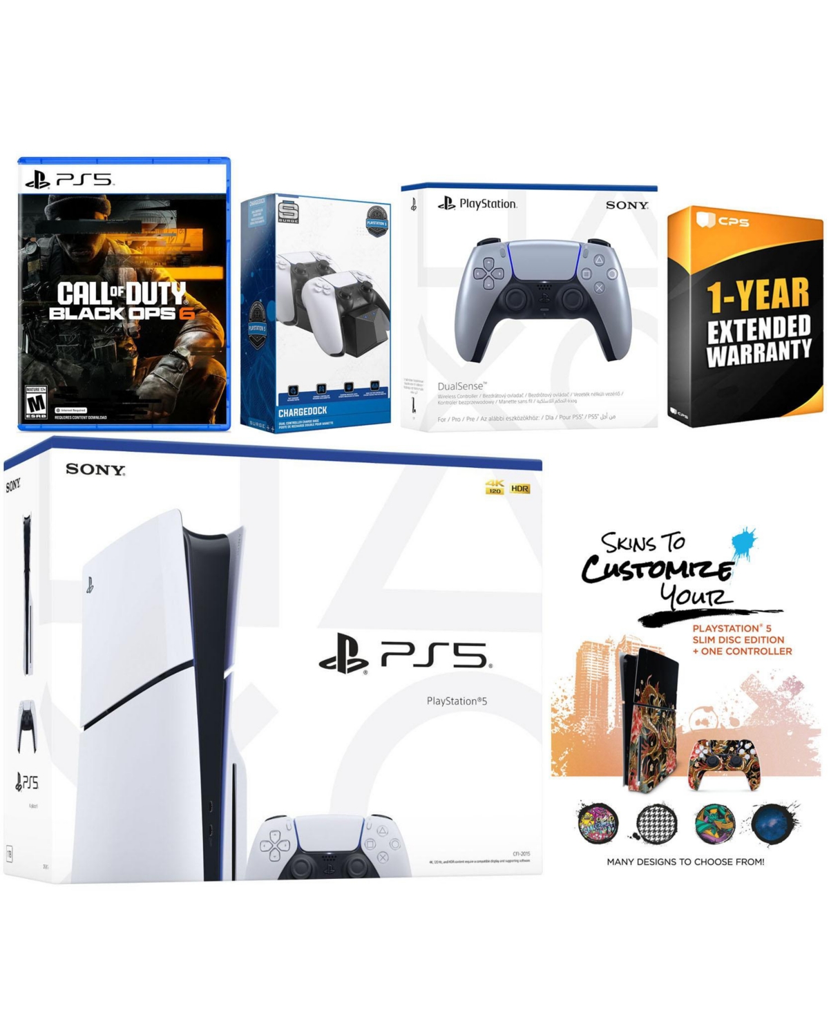 Click here for Sony Playstation 5 Slim Disc with Call of Duty Bla... prices