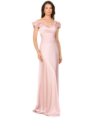 Lara Women's Off Shoulder Satin Gown - Macy's
